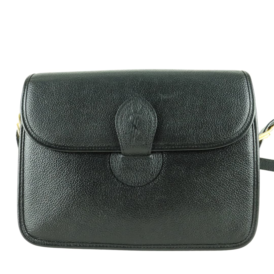 Yves Saint Laurent shoulder bag YSL gold hardware logo embossed Cassan ...