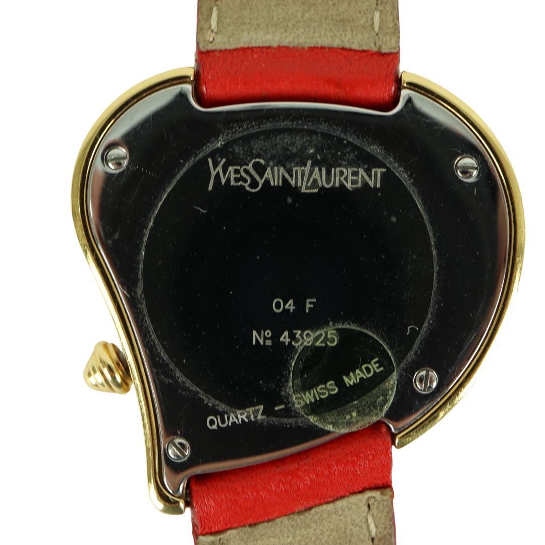 Yves Saint Laurent Red Heart Watch - 01317 – Fingertips Vintage